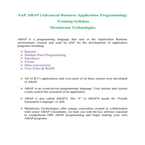Sap abap | PPT