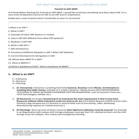 Sap Abap Tutorials Pdf 1710