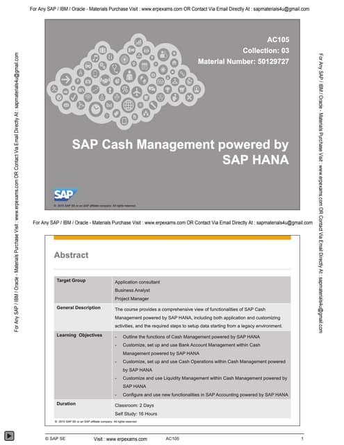 Sap s4 hana sourcing and procurement | PPTX