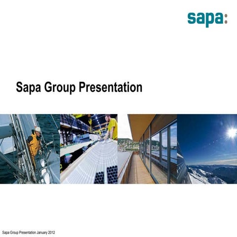 Sapa Group presentatie | PPT
