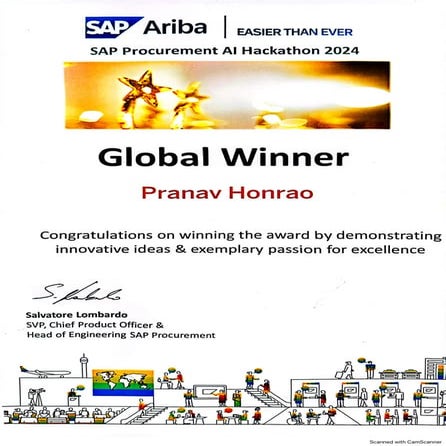 Sap Procurement Ai Hackathon 2024 Global Winnerpdf