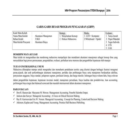 Sap akuntansi manajemen pasca | DOC