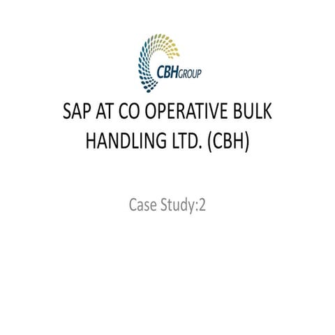 Sap at co operative bulk handling ltd | PPT