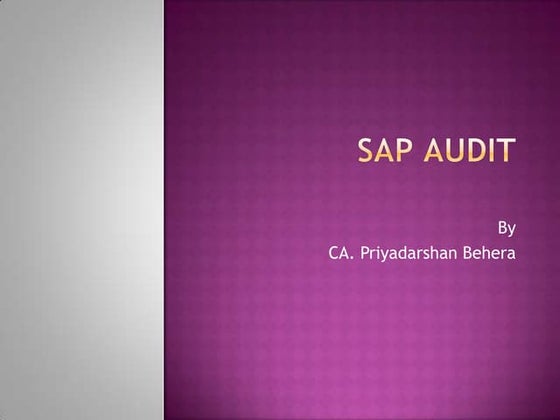 Introduction to sap erp | PPT