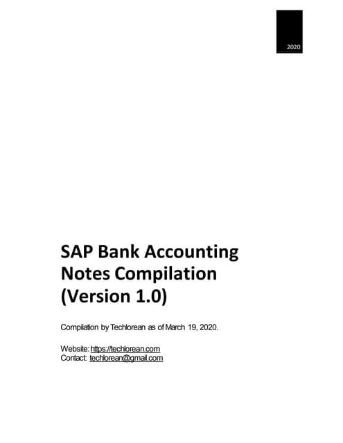 Sap manual bank statement process flow | PDF | Credit Cards | Personal Debt