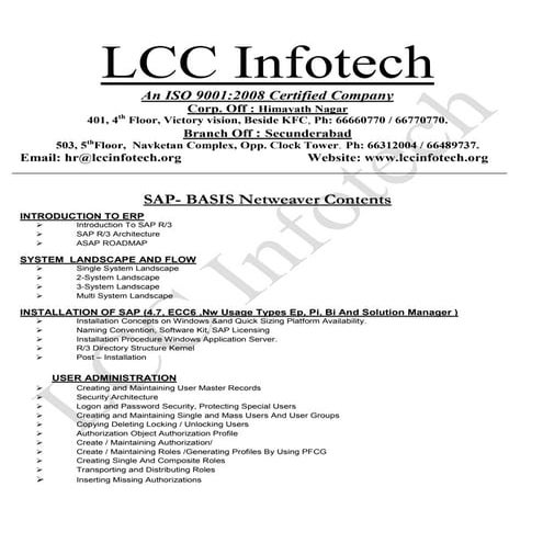 Sap basis administrator user guide | PDF