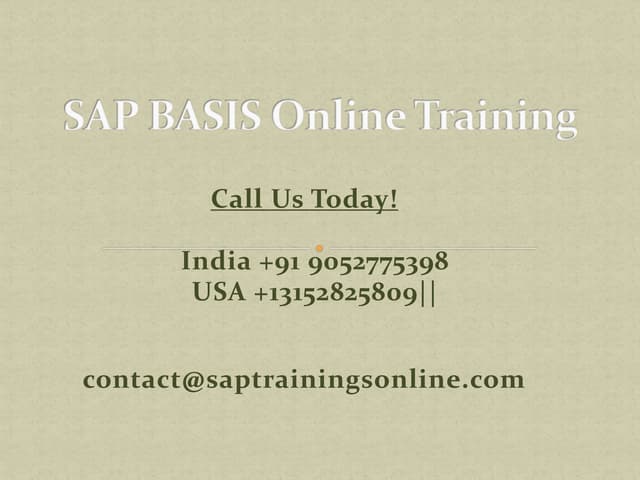 SAP BASIS Daily Monitoring T - codes | PDF