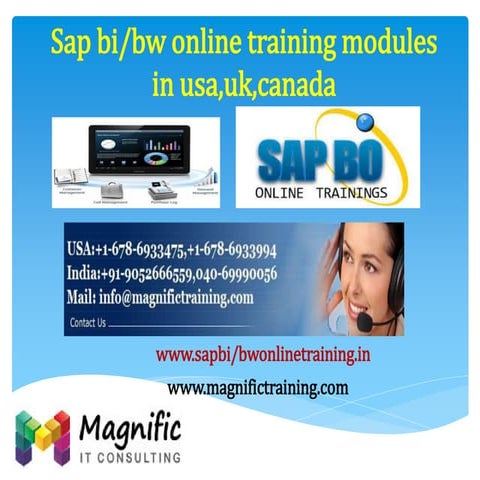 Sap bi/bw online training modules in usa,uk,canada | PDF | Computer Software and Applications ...