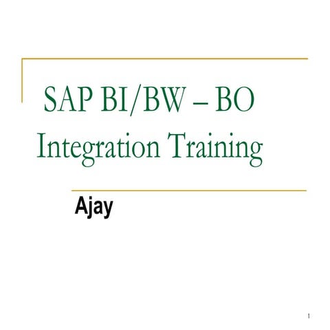 SAP BI_BW – BO Integration.ppt