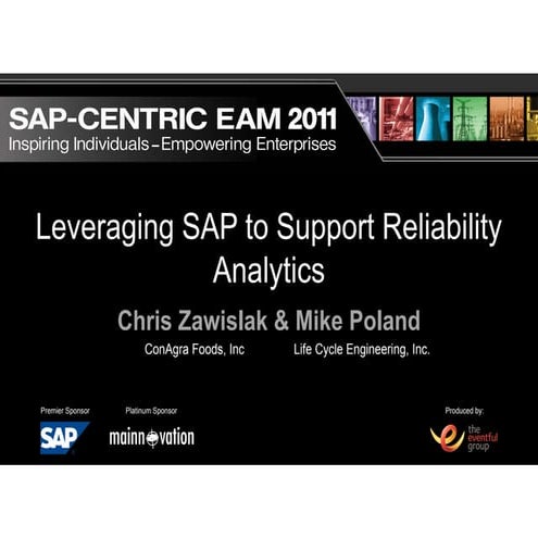 Leveraging SAP to Support Reliability Analytics | PPT
