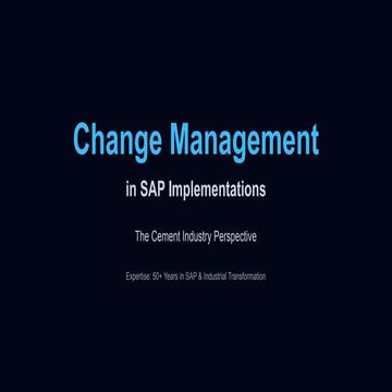 change management sap project xxxxxxxxxxxxxxxxxxxxxxxxx | PPTX