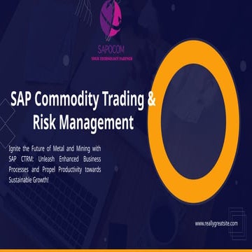 sap commodity trading & risk management. | PPTX