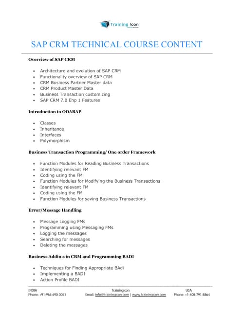 SAP EP ONLINE TRAINING | PDF