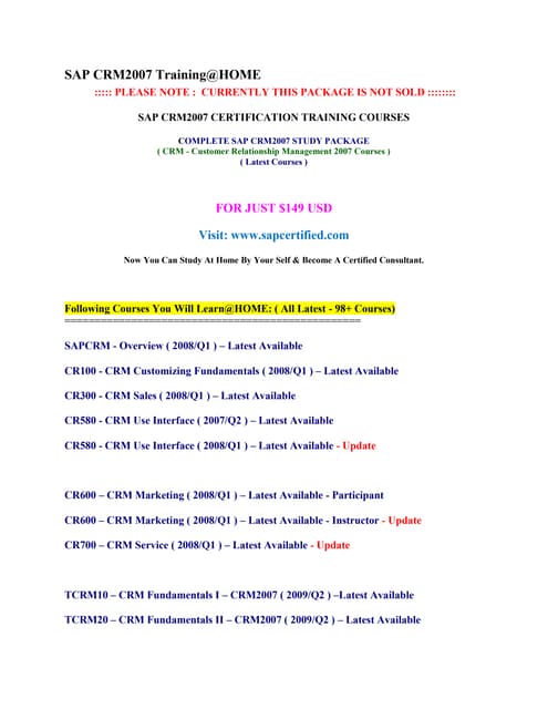 SAP SPM Material | PDF