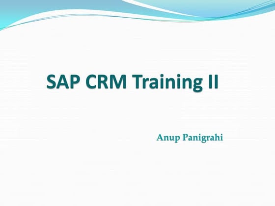 Sap Crm Overview Ppt