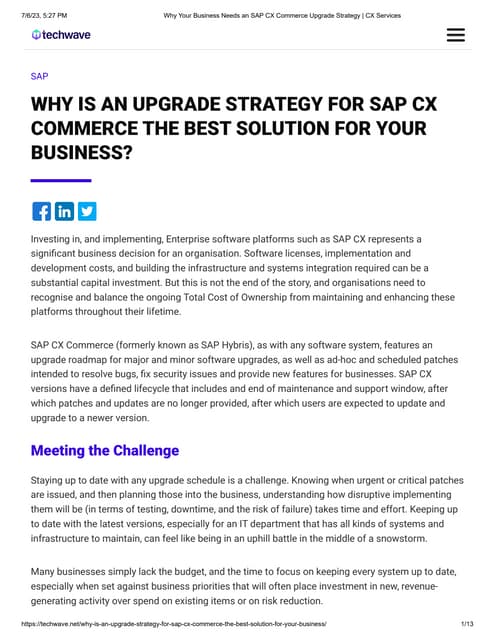 sap-cx.pdf | Cloud Computing | Internet