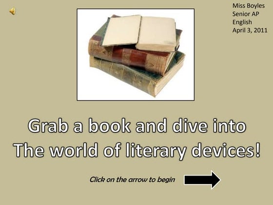 English 9 - Literary Devices | PPT | Fiction | Books and Literature