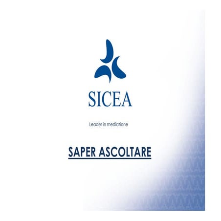 Saper ascoltare | PDF