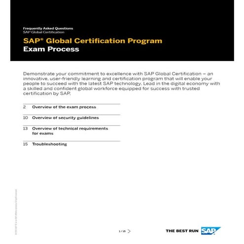 Sap exam process | PDF