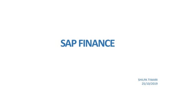 SAP FICO Overview | PPTX