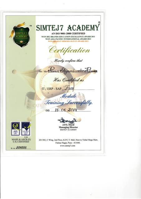 ACCA Certificate | PDF