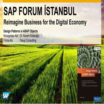 Design Patterns in ABAP Objects - SAP Forum / Tech Ed sunumu (2016) | PPTX