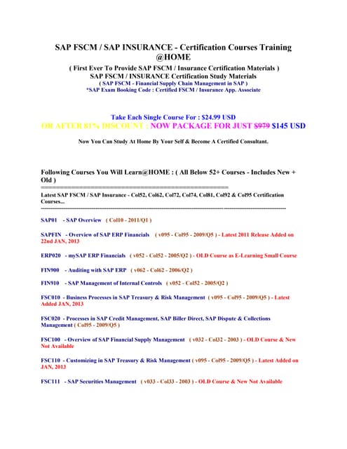 Sap sf2.0 course www erp_examscom | PPT