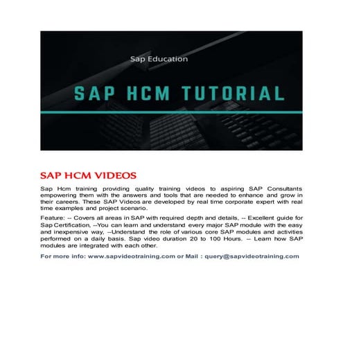 SAP HCM | DOCX