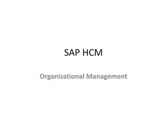 Sap hcm overview | PPT | Cloud Computing | Internet