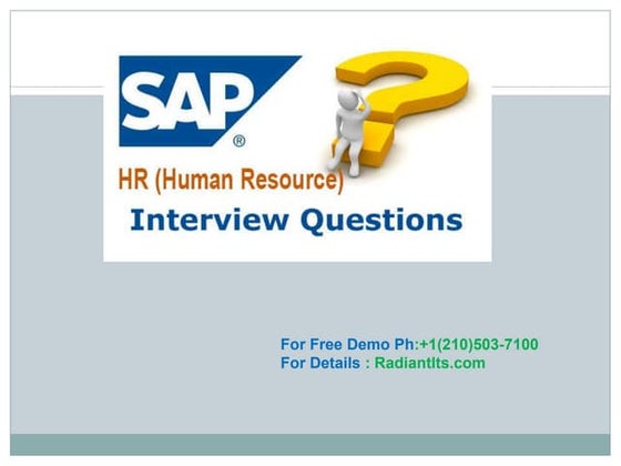 Sap hr interview question | PPT