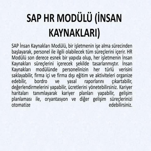 Sap Hr Modülü Pptx 1373