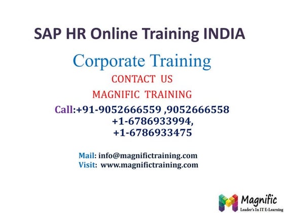 SAP HR/HCM Training by Alpha Sirius Inc. | PPT