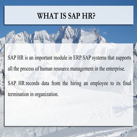 Sap hr ppt | PPT
