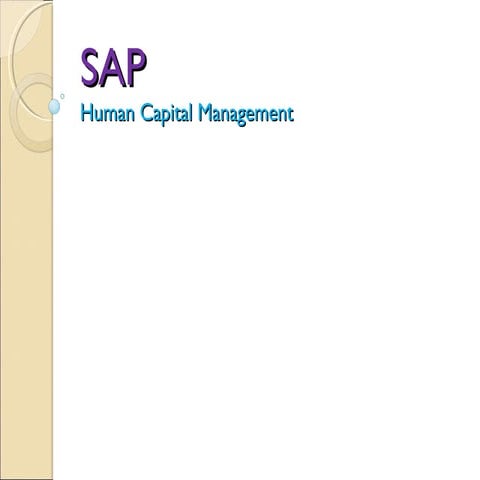 Sap hr training hr consultant | PPT