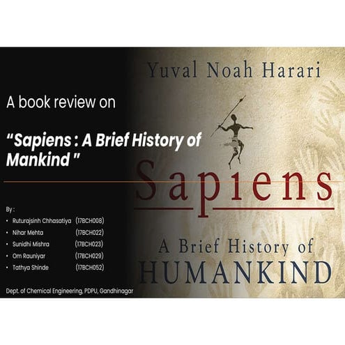 Book reivew : " Sapiens: A Brief History of Mankind" | PDF