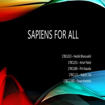 Sapiens: A Brief History of Human Kind | PPTX