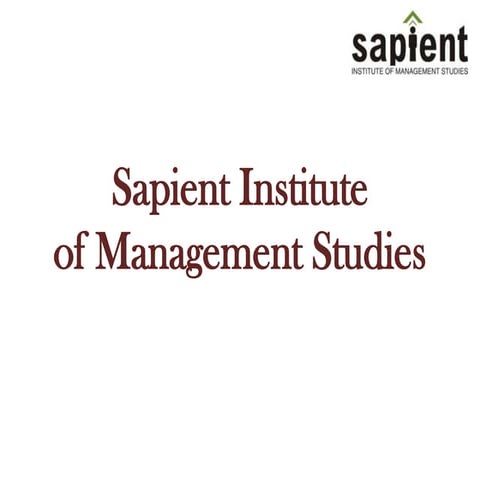 Sapient institute | PPTX