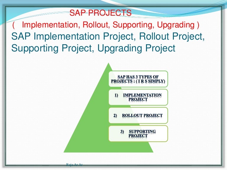 Sap implementation project, rollout project, supporting project, upgr…