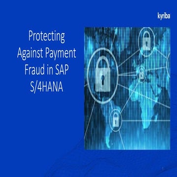 Protecting Against Payment Fraud in SAP S/4HANA | PDF
