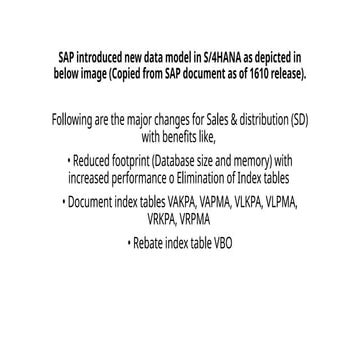 SAP introduced new data model Difference between ECC and S4 Hana.pptx