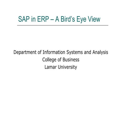 Sap Introduction Ppt Computing Technology And Computing