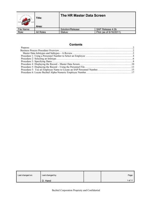 Sap hr transaction codes all | DOC
