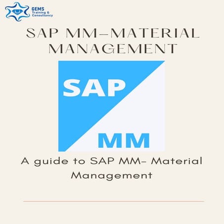 SAP material management in Gems training | PDF