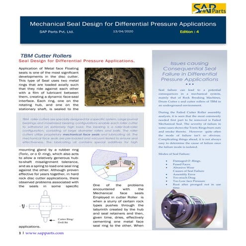 Mechanical Face Seals Design for Differential Pressure Applications | PDF