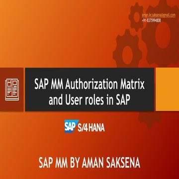 SAP MM Authorization Matrix and User roles.pdf