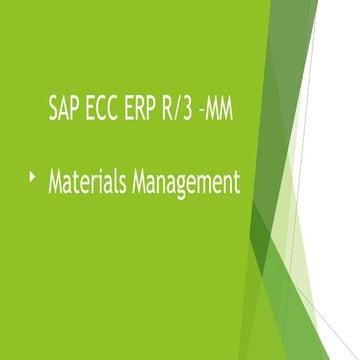 Sap mm ppt | PPTX