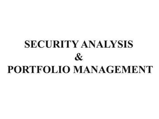 An introduction to investment | PPT | Stocks and Bonds | Personal Investing
