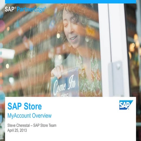 Replay “SAP Store myAccount – Overview“ | PDF
