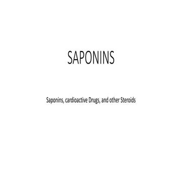 SAPONINS AND THEIR MEDICINAL RELEVANCE.pdf