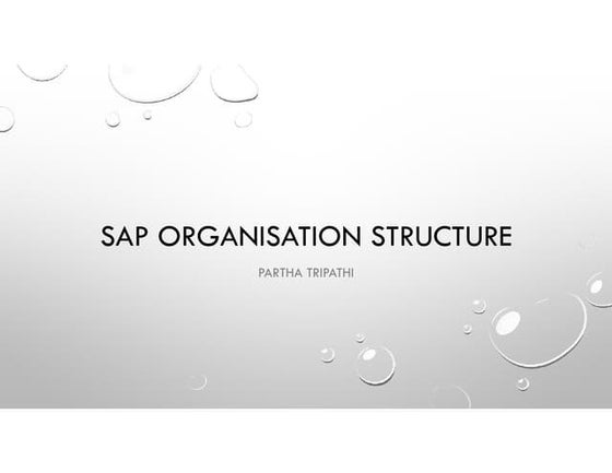 Overview Of SAP Enterprise Structure | PPT